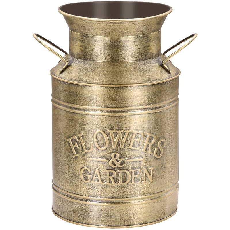 Metal Vase for Decor Chic Metal Flower Vase for Rustic - Overstock ...