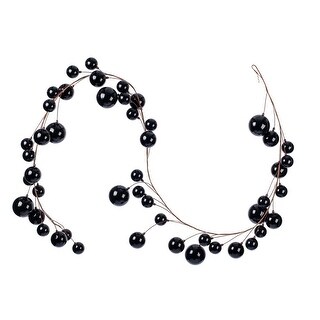 Vickerman 10' Black Pearl Branch Ball Wire Garland. - Bed Bath & Beyond ...
