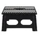 Simplify Extra Wide Folding Step Stool in Black - 15.8"x 9.8"x 8.9 ...