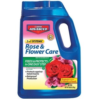 BioAdvanced 708210A 2 In 1 Systemic Rose & Flower Care Plant Food, 10 ...