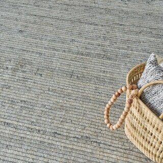 EXQUISITE RUGS Kaza Hand-loomed New Zealand Wool Ivory/Grey Area Rug ...