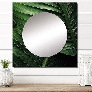 Designart "Emerald Exotic Embrace Palmscape I" Palms & Palm Trees Wall ...