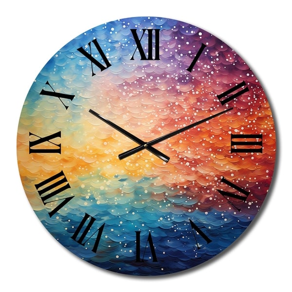 Designart "Colorful Sky Photo Ethereal Illusion III" Pointillism ...