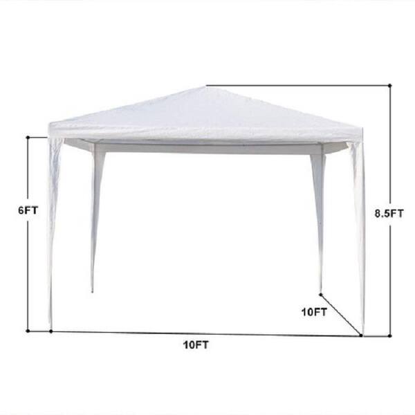 Patio Tents 10'x10' Party Tent with 3 Side Walls Outdoor Gazebo Canopy ...