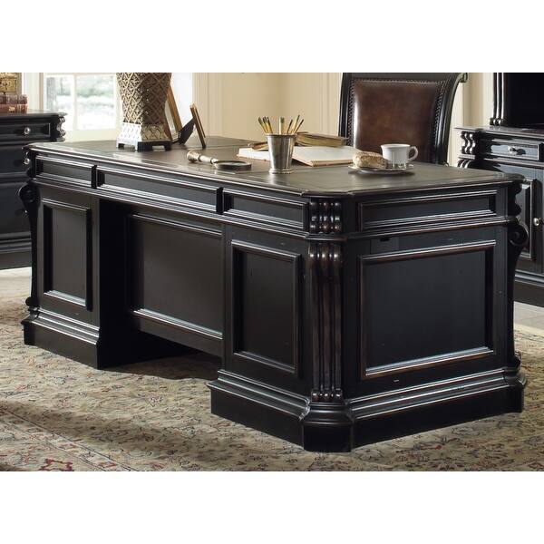 Telluride 76'' Executive Desk w/Wood Panels - Bed Bath & Beyond - 36058073