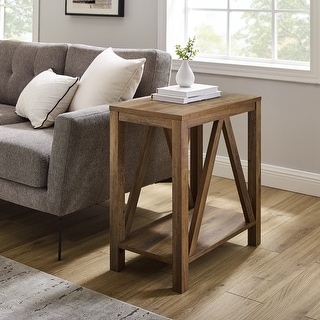Walker Edison Paradise Hill A-Frame Side Table - Bed Bath & Beyond ...