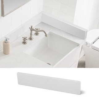 21 inch W Quartz White Stone Vanity Top Side Splash - Bed Bath & Beyond ...