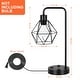 Bedside Lamps Set of 2 Industrial Table Lamp with Dual USB Charging ...