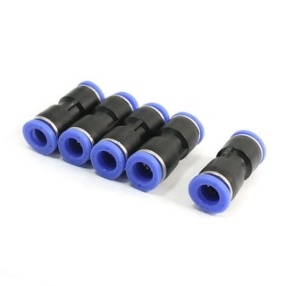 Unique Bargains 5pcs Air 2 Ways 8mm to 8mm Straight Coupler Tube Quick ...