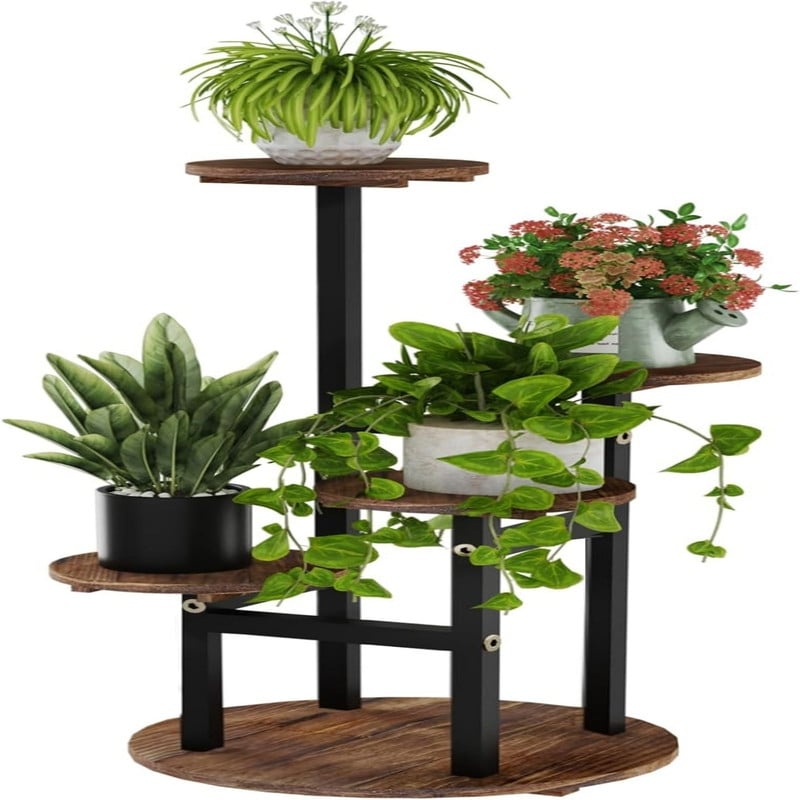Plant Stand Indoor Corner (3 Tier-Black) - Bed Bath & Beyond - 39203020