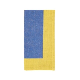 Colorful Block Border Napkin (Set of 4) - 20"x20" - Bed Bath & Beyond ...
