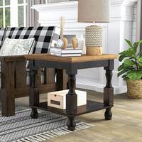 Furniture of America Harrington Farmhouse 48-inch 1-Shelf Coffee Table ...