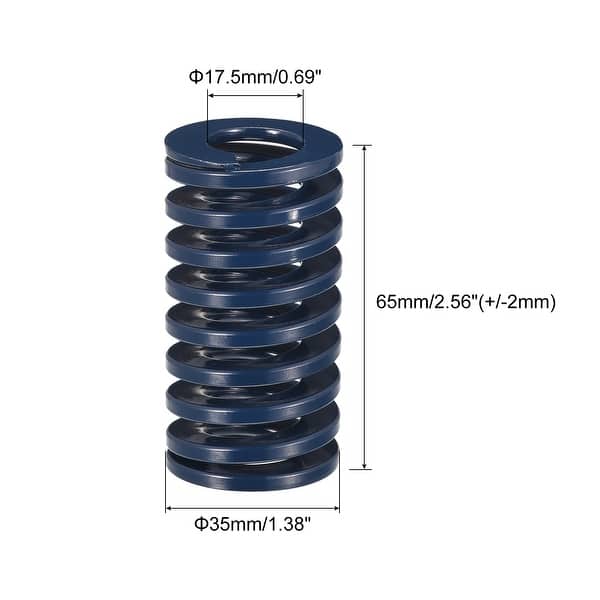 Die Spring, 2pcs 35mm OD 65mm Long Spiral Stamping Light Load ...