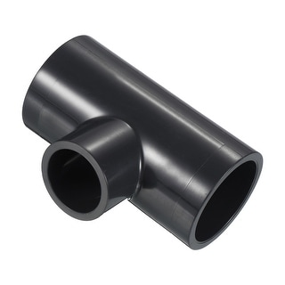 UPVC 1-1/2" to 1" Reducing Tee Pipe Fitting T Shape Socket Connector ...