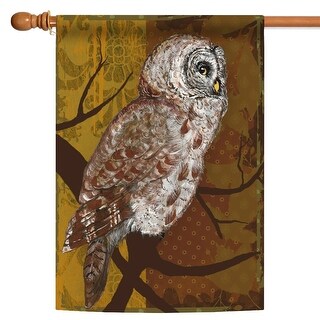 Night Time Owl Outdoor House Flag 40" x 28" - Bed Bath & Beyond - 36402020