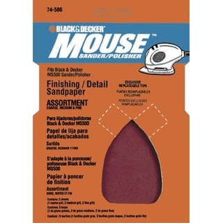 Black & Decker BDAMX-5 Mouse Assorted Sandpaper, 5 Sheet - Bed Bath ...