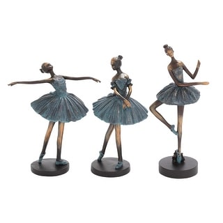 Polystone Dancer Decorative Sculpture - Set of 3 Teal - Roche River ...