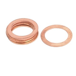 5pcs 16mmx22mmx1mm Copper Flat Ring Sealing Crush Washer Gasket - Bed ...