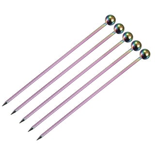 Metal Cocktail Picks 8Pcs, Reusable Cocktail Toothpick Ball Shape ...