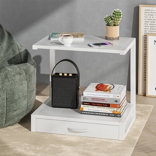 2-Tier Desktop Printer Stand with Fabric Drawer - Bed Bath & Beyond ...
