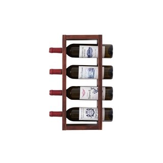 Pine Table Wine Rack, Small Countertop Wine Rack Holds 3 Bottles - 22.5 ...