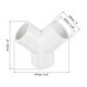 0.8" PVC Pipe Fittings 3 Way Y Shape Water Joint Connectors Adapters ...