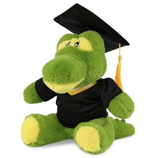 DolliBu Alligator Graduation Plush Toy with Graduation Gown and Cap - 9 ...