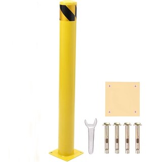 Safety Bollard Post, Steel Removable Traffic Parking Barrier Bollards ...