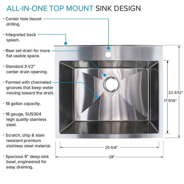 Transolid 28-in W x 22-in D x 35-in H Stainless Steel Laundry Sink and ...