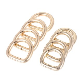 Metal D Ring 0.63" 0.79"(20mm) D-Rings Buckle Gold Tone,Total 12pcs ...