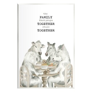 Stupell Religious Praying Cows Wall Plaque Art Design by Cindy Jacobs ...