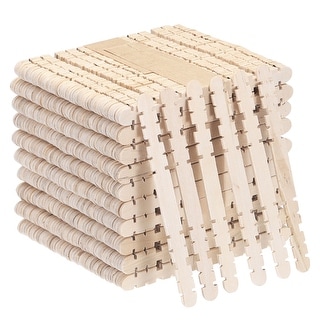 Wood Craft Sticks, 4.5" Wooden Craft Stick, Strip Stick for DIY Craft ...