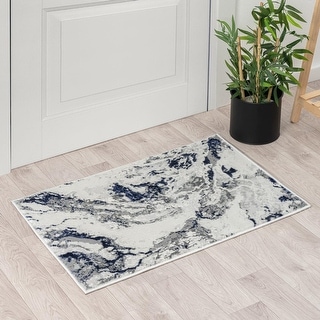 Luxe Weavers Abstract Marble Area Rug, Indoor Carpet - Bed Bath ...