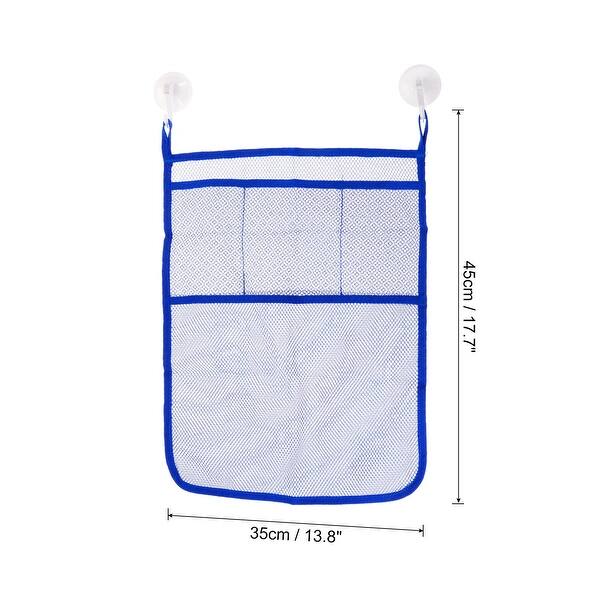 Mesh Beach Bag, Bathroom Organizer Multi Grids Storage Hanging Bag ...