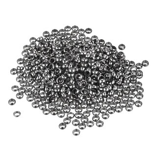 500Pcs 3.5mm Round Crimp Beads Jewelry Making Crimp End Spacer Bead ...
