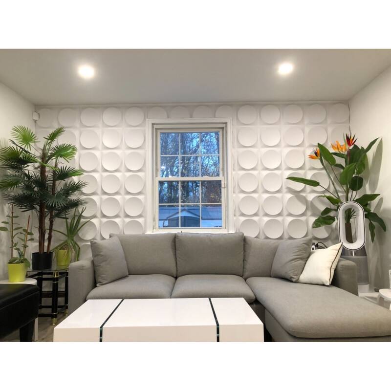 Art3d 3D Wall Panels PVC Moon Surface Design 3D Wall Decor (32 Sq.Ft ...