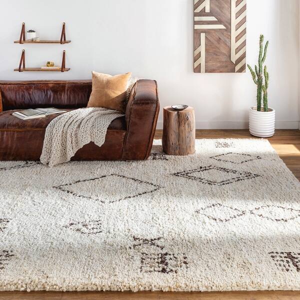 Esha Handmade Bohemian Tribal Wool Area Rug - Bed Bath & Beyond - 36546218