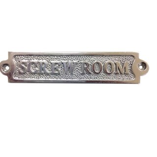 Chrome Screw Room Sign 6" - 6" L x 1.5" W x 1" H - Bed Bath & Beyond ...