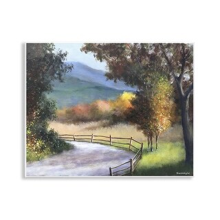 Stupell Autumn Shade & Path Wall Plaque Art Design By David Swanagin ...