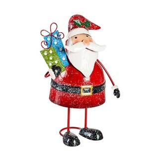 Metal Wobble Santa Statue - Multi - Color - Bed Bath & Beyond - 39046866