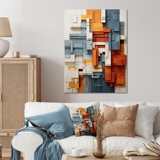 Designart "Constructivism Constructed Horizons II" Constructivism Metal ...