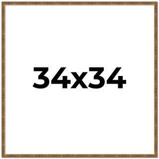 34x34 Frame Black Real Wood Picture Frame Kingsley Gold Distressed ...