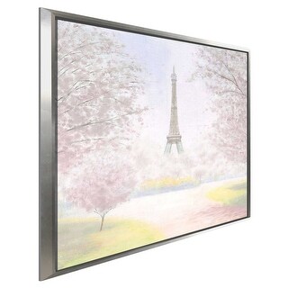 "Pretty Paris" Print on Floating Canvas - Bed Bath & Beyond - 36404113