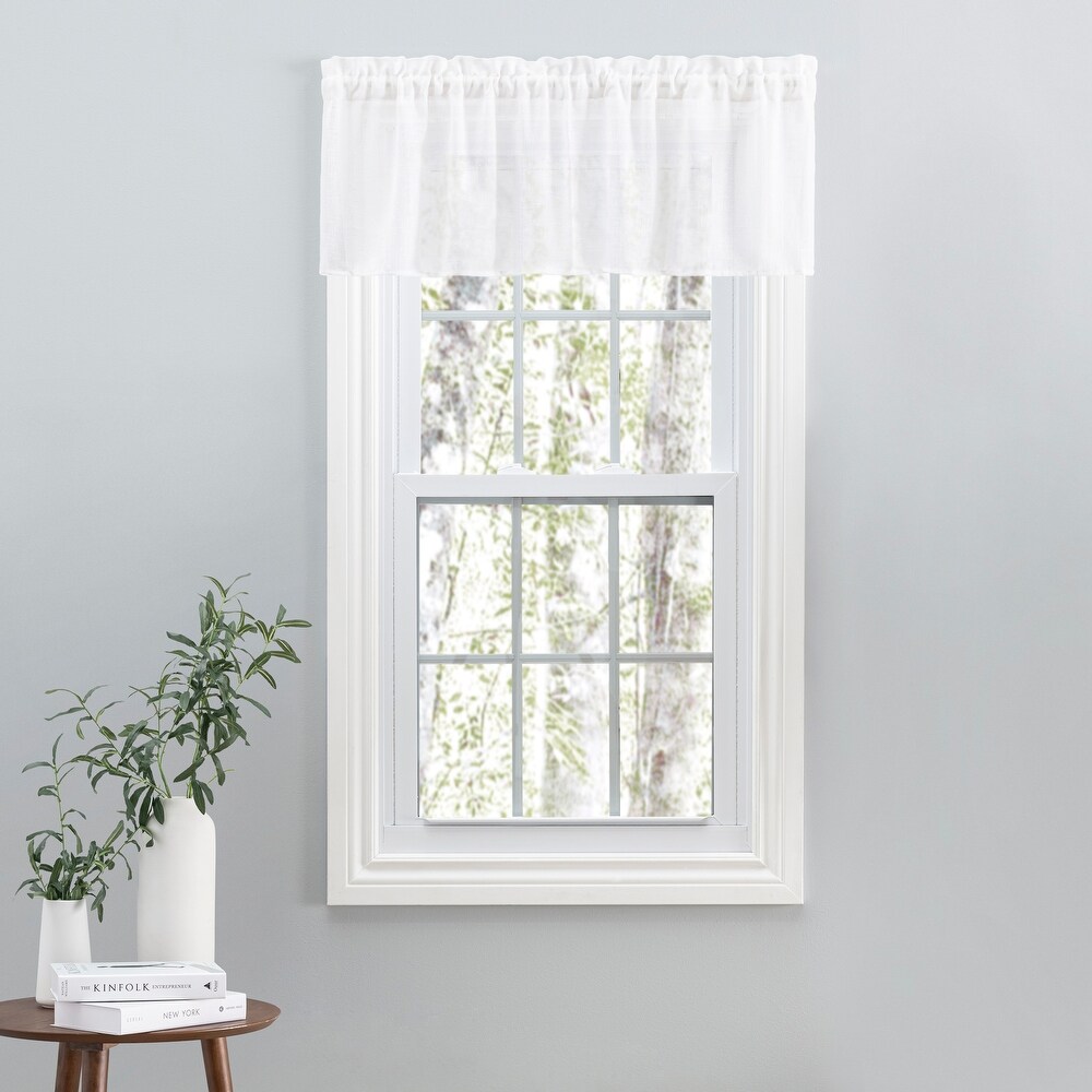 White Tailored Valances - Bed Bath & Beyond