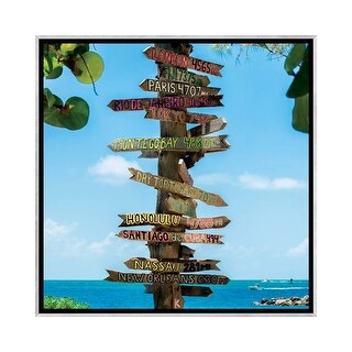iCanvas "Key West Directional Sign IV" by Philippe Hugonnard Framed ...