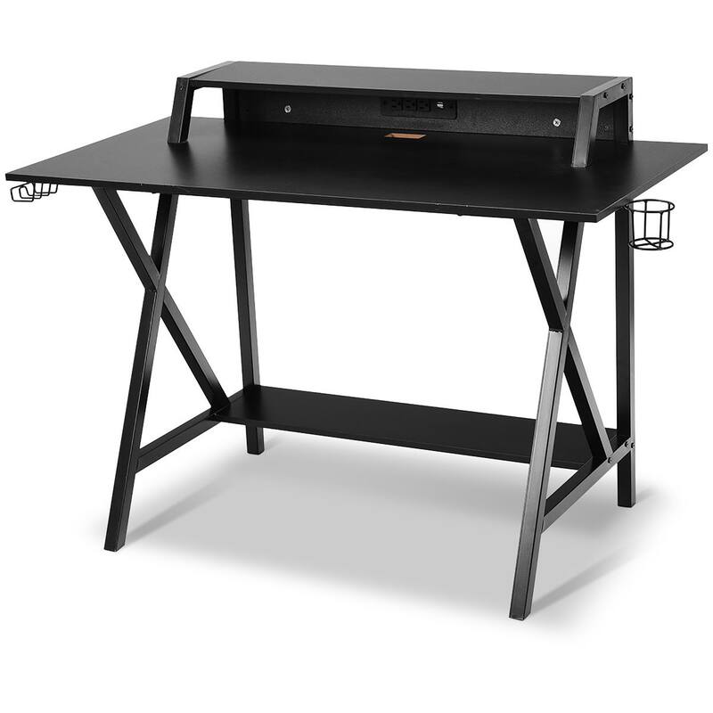 48 Inch Gaming Desk Professional E-Sport Gamer Table Workstation ...