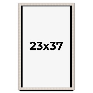 23x37 Shadow Box Frame Silver Real Wood Contemporary Shadowbox Display ...