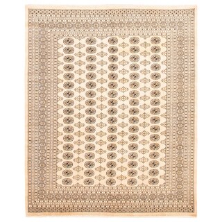 ECARPETGALLERY Hand-knotted Finest Peshawar Bokhara Beige Wool Rug - 8 ...