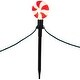 Set of 4 Lighted Peppermint Twist Candy LED Christmas Pathway Markers ...