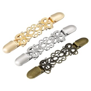 5pcs Vintage Sweater Clips Swirl Cardigan Collar Dress Shawl Clips, 2 ...